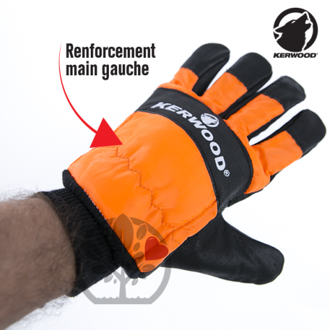 Gants forestier Kerwood spécial main gauche. Taille XXL